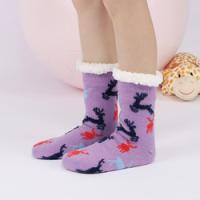 China Wholesale Winter Thick Warm Christmas Sleep Socks For Women Adult cute Deer Pattern Home Floor Socks for sale