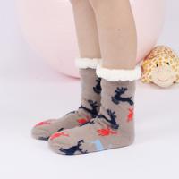 China Wholesale Winter Thick Warm Christmas Sleep Socks For Women Adult cute Deer Pattern Home Floor Socks for sale