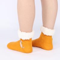 China Hot Sale Popular kid Cartoon Anti Slip Home Slippers Socks for Children Warm Winter Sherpa Socks thick Knitted Indoor floor sock for sale