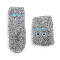 China new Winter Cute Cartoon Baby Stocking fluffy Household Warm Knitted Kids Socks Antislip Floor Socks sherpa socks for sale