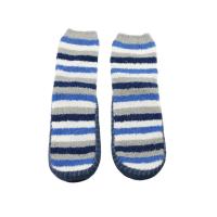 China stripe and love slipper socks with rubber sole for women slipper socks with rubber sole fashionable knitted floor socks for sale