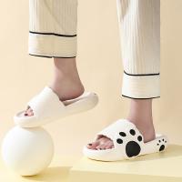 China Slippers women summer home thick bottom non-slip indoor shoes wholesale couple household bear claw men flat sandals for sale