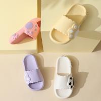 China Slippers women summer home thick bottom non-slip indoor shoes wholesale couple household bear claw men flat sandals for sale