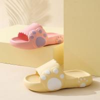 China Slippers women summer home thick bottom non-slip indoor shoes wholesale couple household bear claw men flat sandals for sale