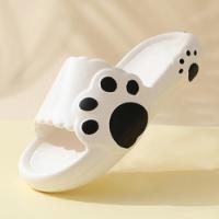 China Slippers women summer home thick bottom non-slip indoor shoes wholesale couple household bear claw men flat sandals for sale