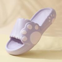 China Slippers women summer home thick bottom non-slip indoor shoes wholesale couple household bear claw men flat sandals for sale