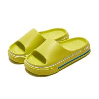 China Wholesale household Men EVA thick bottom Classic summer Color Stroke sandals couple bathroom non-slip women slides slipper for sale