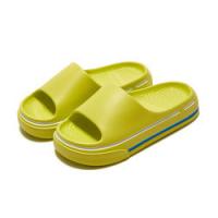 China Wholesale household Men EVA thick bottom Classic summer Color Stroke sandals couple bathroom non-slip women slides slipper for sale