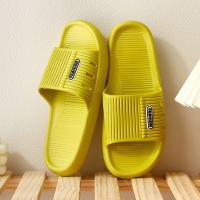 China 2022 new style letter slippers fashion irregular striped home indoor shoes non-slip couple summer sandals women for sale