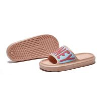 China New Summer Unisex Slide colorful letters vamp Men indoor slippers home ladies Shoes Couple Hot sale Women Flat Sandals for sale