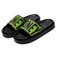 China New Summer Unisex Slide colorful letters vamp Men indoor slippers home ladies Shoes Couple Hot sale Women Flat Sandals for sale