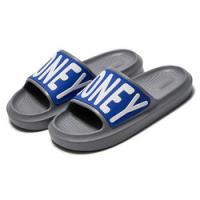 China New Summer Unisex Slide colorful letters vamp Men indoor slippers home ladies Shoes Couple Hot sale Women Flat Sandals for sale