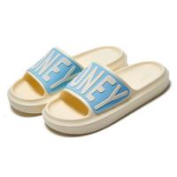 China New Summer Unisex Slide colorful letters vamp Men indoor slippers home ladies Shoes Couple Hot sale Women Flat Sandals for sale