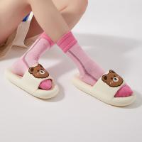 China Adult Slipper Men's Summer cute cartoon Couples Indoor Home Shoes Bathroom non-slip flat Sandals women teddy bear slipper for sale