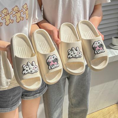 China Cute Cartoon slippers women indoor and outdoor fashion Men sandals couple Dalmatians summer home cheap ladies shoes for sale