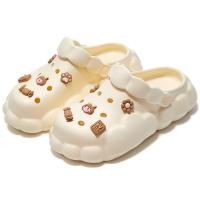 China Cute cartoon home shoes new design summer new thick sole EVA slippers indoor non-slip flat sandals for women and ladies for sale