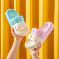 China Wholesale EVA sandals summer new product men home couple indoor color matching women slippers slides 2022 ladies shoes for sale