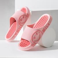 China 2022 hot sale new fashion cute flat sandals for Men summer home bathroom couple smiley indoor women slippers for sale