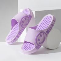 China 2022 hot sale new fashion cute flat sandals for Men summer home bathroom couple smiley indoor women slippers for sale