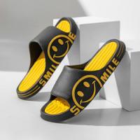 China 2022 hot sale new fashion cute flat sandals for Men summer home bathroom couple smiley indoor women slippers for sale