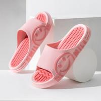 China 2022 hot sale new fashion cute flat sandals for Men summer home bathroom couple smiley indoor women slippers for sale