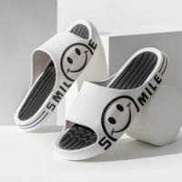 China 2022 hot sale new fashion cute flat sandals for Men summer home bathroom couple smiley indoor women slippers for sale