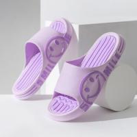 China 2022 hot sale new fashion cute flat sandals for Men summer home bathroom couple smiley indoor women slippers for sale