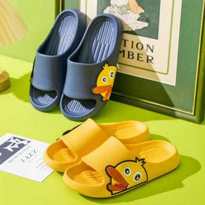 China Cartoon sandals women cute summer home indoor shoes couple non-slip household small yellow duck slippers wholesale slides for sale