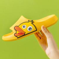 China Cartoon sandals women cute summer home indoor shoes couple non-slip household small yellow duck slippers wholesale slides for sale