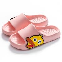 China Cartoon sandals women cute summer home indoor shoes couple non-slip household small yellow duck slippers wholesale slides for sale