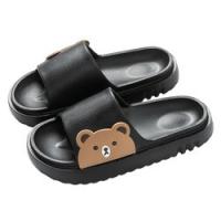 China Cartoon female cute rabbit summer sandals thick bottom home indoor shoes wholesale couple solid color slippers for women for sale