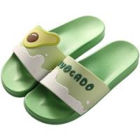 China Hot sale New women slippers summer home shoes bath non-slip cute cartoon couple fruit indoor summer flat sandals for sale