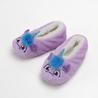 China wholesale New products hot style unicorn indoor home slippers purple cartoon unicorn slippers Farley velvet slippers for sale