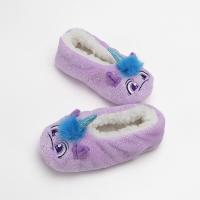 China wholesale New products hot style unicorn indoor home slippers purple cartoon unicorn slippers Farley velvet slippers for sale