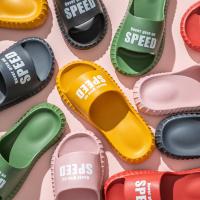 China Best selling new style custom couple sandals summer household soft-soled non-slip wear-resistant bath slippers for sale