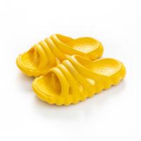 China Wholesale 2021 summer solid color couple sandals household simple cool non-slip thick-soled bathroom slippers for sale