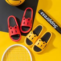 China New uppers hollow couple sandals indoor non-slip two-color bottom slippers summer fashion casual slipper dog sandals for sale