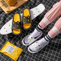 China New uppers hollow couple sandals indoor non-slip two-color bottom slippers summer fashion casual slipper dog sandals for sale