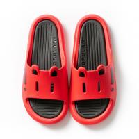 China New uppers hollow couple sandals indoor non-slip two-color bottom slippers summer fashion casual slipper dog sandals for sale