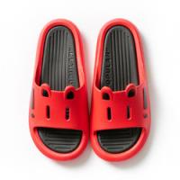 China New uppers hollow couple sandals indoor non-slip two-color bottom slippers summer fashion casual slipper dog sandals for sale