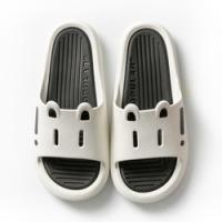 China New uppers hollow couple sandals indoor non-slip two-color bottom slippers summer fashion casual slipper dog sandals for sale