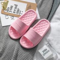 China 2021 summer solid color sandals for couples indoor bathing waterproof non-slip slippers soft and durable flip-flops for sale