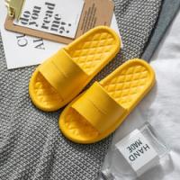 China 2021 summer solid color sandals for couples indoor bathing waterproof non-slip slippers soft and durable flip-flops for sale