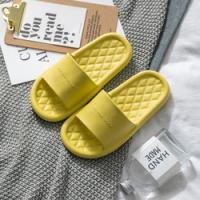 China 2021 summer solid color sandals for couples indoor bathing waterproof non-slip slippers soft and durable flip-flops for sale