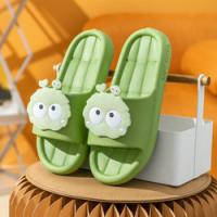 China Hot sell summer cute indoor household bathroom slippers cartoon decoration soft bottom wear-resistant couple sandals for sale