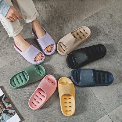 China New unisex bathroom slippers summer indoor non-slip thick-soled hollow drainage quick-drying sandals hole shoes for sale