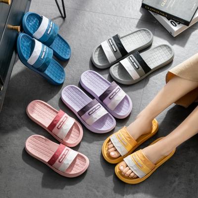 China Wholesale thick-soled slippers summer elastic soft-soled non-slip household shoes cute and comfortable couple sandals for sale