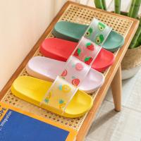 China 2021 new cute fruit pattern sandals summer ladies indoor casual slippers non-slip wear-resistant comfortable slippers for sale