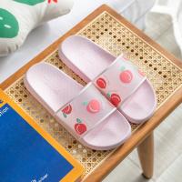 China 2021 new cute fruit pattern sandals summer ladies indoor casual slippers non-slip wear-resistant comfortable slippers for sale