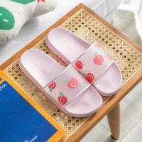 China 2021 new cute fruit pattern sandals summer ladies indoor casual slippers non-slip wear-resistant comfortable slippers for sale